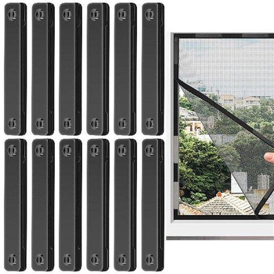 Magnetic Window Screen Clip Self-Adhesive Window Fixation
