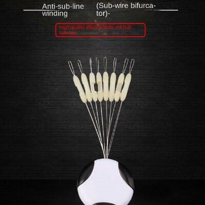 10set 80 granules Flat Fishing Line Space Bifurcation Eight