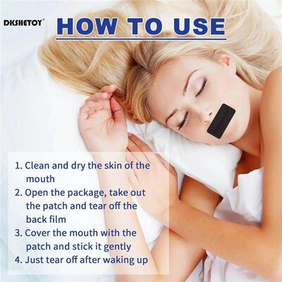 30pcs Anti Snoring Mouth Tape Nighttime Sleeping Mouth Breat
