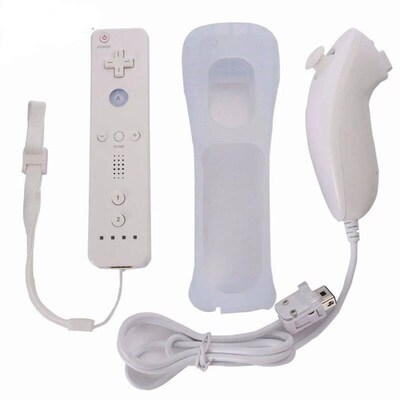 Wireless Gamepad Remote Controller + Nunchuck 2 in 1 For Nin