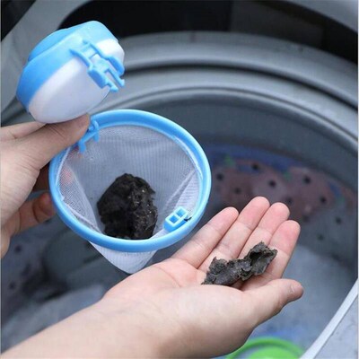 washing machine lint filter bag laundry mesh hair catcher