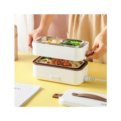 Double-layer Lunch Box Food Container Portable Electric Heat