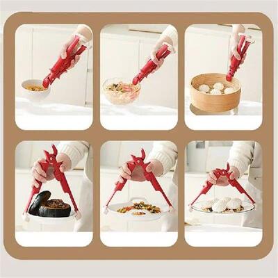 Hot Plate Gripper 2 in 1 Hot Bowl Gripper Dish Lifter Clips