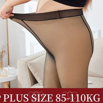 Large Size Winter Warm Leggings Women Skin Effect Thermal Ti