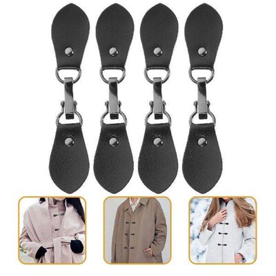 4 Pcs Buckle Metal Hook Overcoat Connection Buckles Button