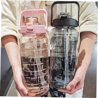 2 Liter Water Bottle Girls large capacity water cup 水杯