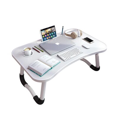 Foldable notebook student dormitory study table bed desk