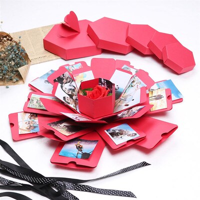 Creative Explosion Box Gift Surprise Love Paper Box Hexagona