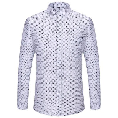 2023 Mans Iron Free Easy Care Long Sleeve Chemise Homme for