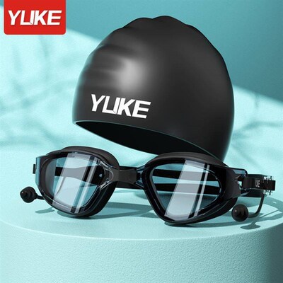 Goggles swimm caps myopia goggles set diving special equipme
