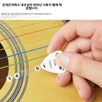 Guitar Learning Stickers - Digital Solfege Scale Names