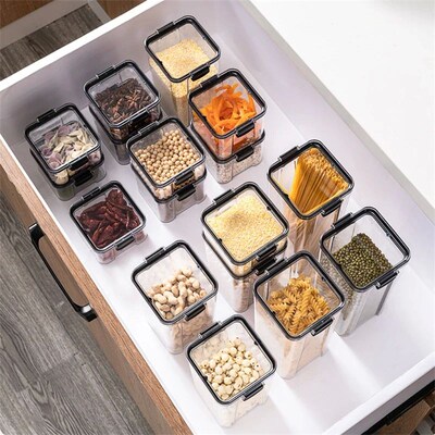 Food Storage Container Kitchen Refrigerator Multigrain Stora
