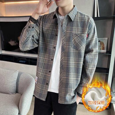 Shirt Mens Long-sleeved Spring New Loose All-match Casual S