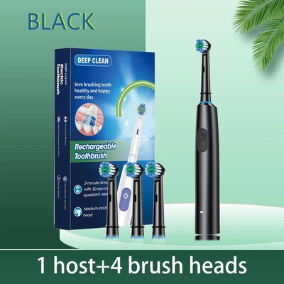 360 Rotating Electric Toothbrush, 5 Modes, 600mAh attery,