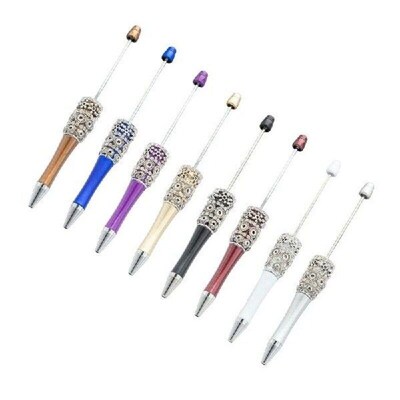 5/8x Pen Beadable Ballpoint Pen Creative Writing Pen 1.0mm