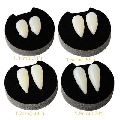 1 Pairs Vampire Teeth Fangs Dentures Props Halloween Costume