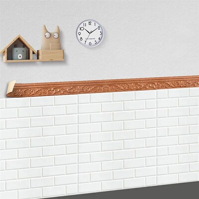 10Meters/Roll 3D Pattern er Wall Trim Line Skirting Border D