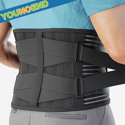 Elstiac Lumbar Back Belt Waist Support Trainer Lumbar Pad wi