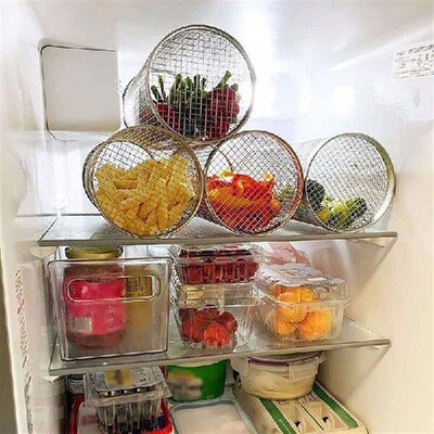 BBQ Basket Stainless Steel Rolling Grilling Basket Wire