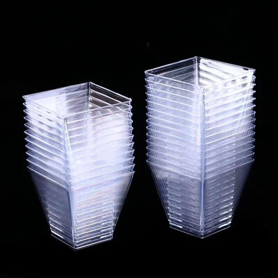 25/50pcs 60ML Disposable Dessert Cup Plastic Dessert Party S