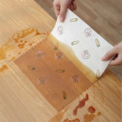 Grade Dual Use Dishwashing Cloth For Wet Kitchen Tools Food