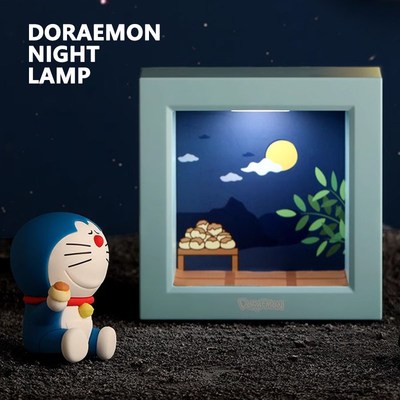 DORAEMON  NIGHT LAMP 哆啦A梦 迷你手办小夜灯 冷暖双色调节