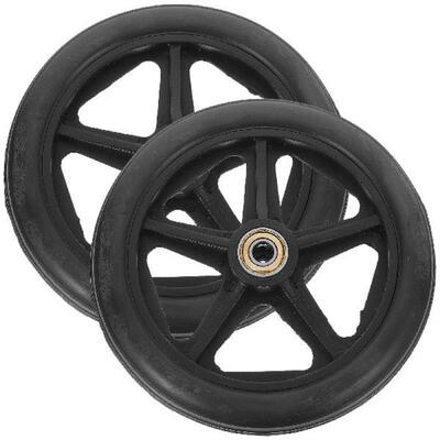 2+Pcs+Wheelchair+Front+Parts+Strollers+Wheels+6+in+Drive