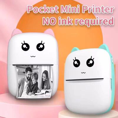 New Mini portable thermal printer print photo pocket thermal
