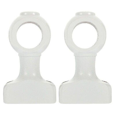 2 Pcs Decorative Head Curtain Rod Bracket Brackets Pole