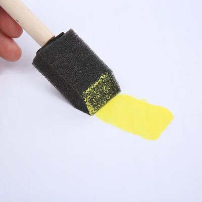 Wooden handle Foam Paint Brush Sponge Oil Stain Polyurethane