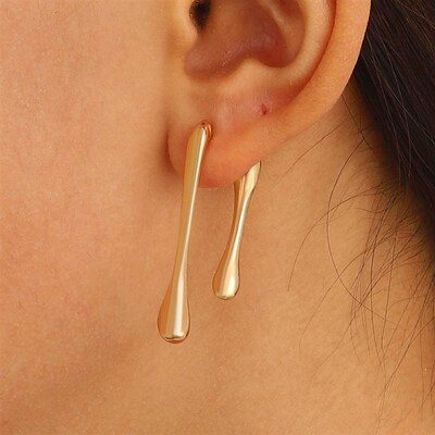 耳环 female irregular water drop earrings personalized studs