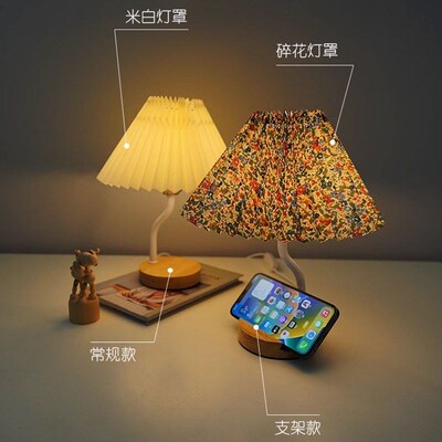 European study desk lamp bedside remote control night light