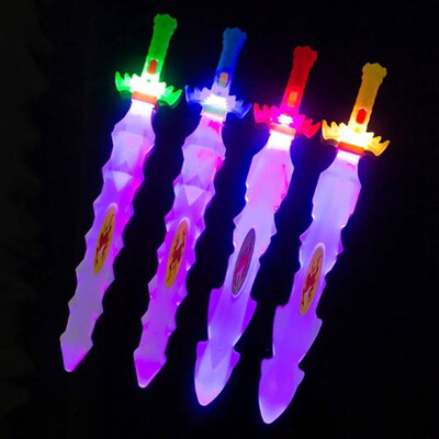 8pcs Luminous Swords Toys Light Up Flashing Wands LED s Kids