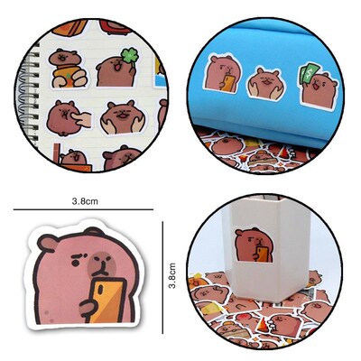 10/50/100pcs Capybaras ers Cartoon Cute Decals Toy Stationer