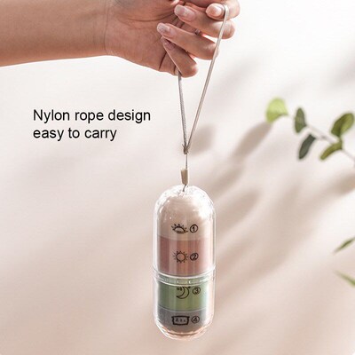 Waterproof Color Plastic Pill Box Household Goods Travel Rot