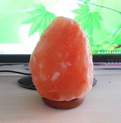 natural himalayan crystal rock salt night light table lamp
