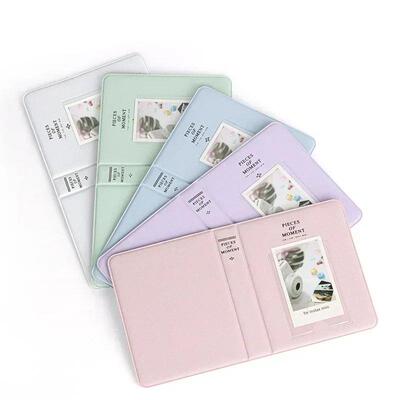 64 Pockets Photo Album Inch Pictures Storage Case Stamps Tic