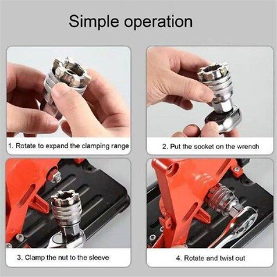 Metal Socket Wrench Heavy Duty Multi-function Universal