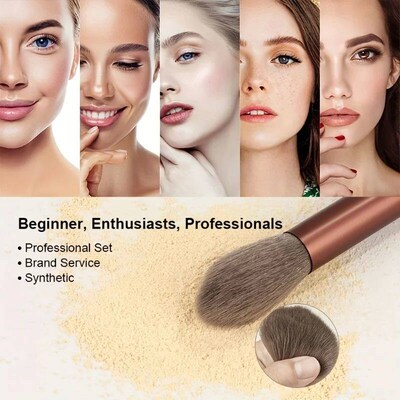13/15Pcs Makeup Brushes Set with Puff Soft Fluffy Foundation