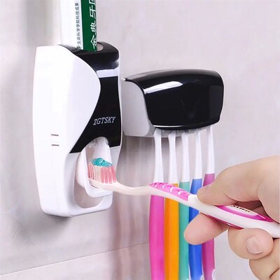 Fully Automatic Toothpaste Dispenser Hole Punched Toothbrush