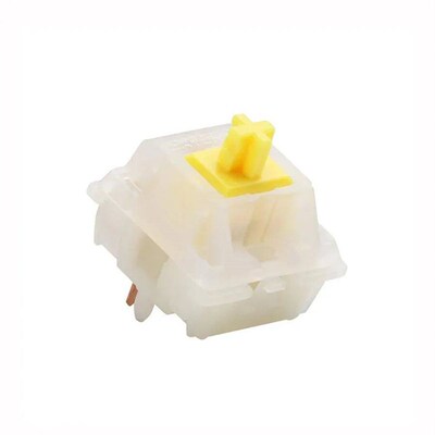 Gateron Cap Yellow Switch/Milky Yellow Factory Lubed Switche