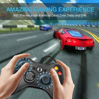 For Xbox 360 Wired Game Controller USB Wired Joystic Gamepad