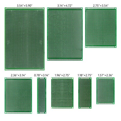 40Pcs Set 2x8 3x7 4x6 5x7 6x8 7x9 8x12  9x15cm PCB Printed