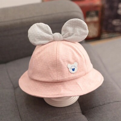 Baby Hat Summer Autumn Cotton Kids Bucket Cap 0-3 Years For