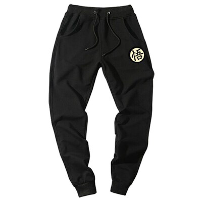 Casual Funny Print  Mens Pants Cotton Autumn Winter Gray Men