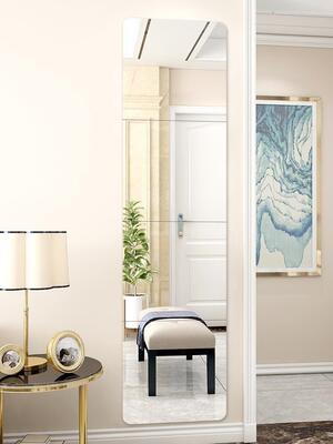 With gum mirror sticker wall soft mirror wallpaper 贴墙镜子