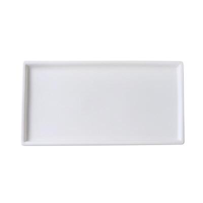 Restaurant Ceramic Dessert Plate Rectangle Cake Serving Dish