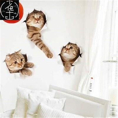 3d wall decal living room and bedroom wallpaper decoration