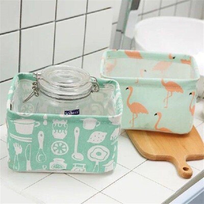 Cartoon Desktop Opslag Mand Leuke Flamingo Waterdichte