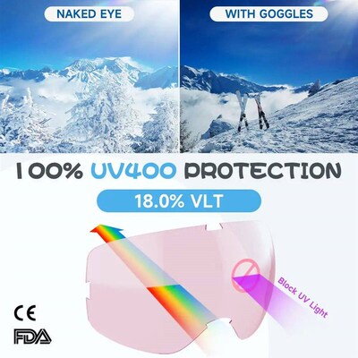 Kids Professional Ski Goggles Winter Ski/Snowboard Goggles S